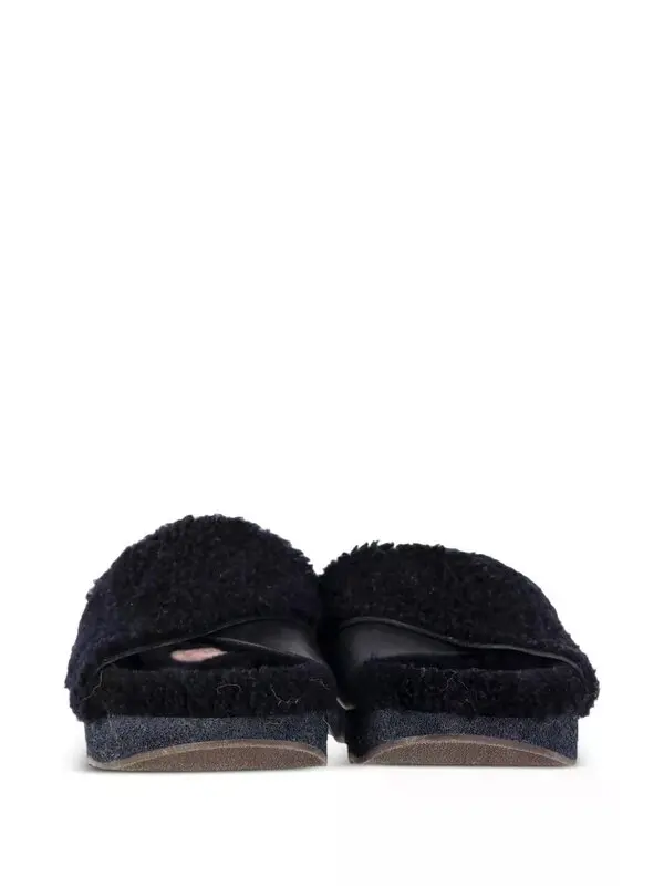 Chloé Wavy Shearling Slides