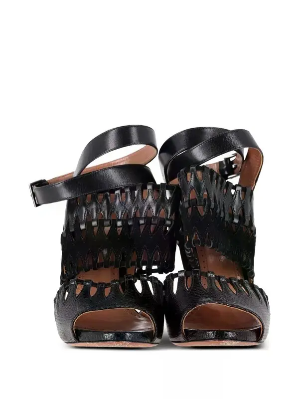 Alaïa Cut-out Ankle-strap Sandals