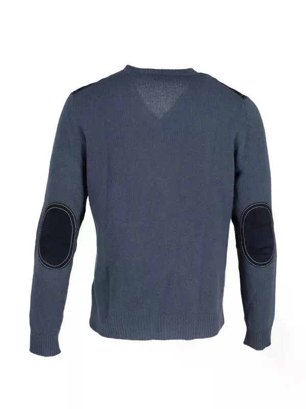 Prada Panelled V-neck Sweater