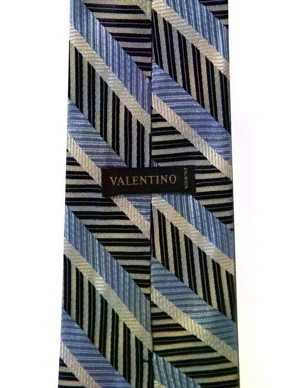 MARIO VALENTINO VINTAGE Diagonal-stripe Neck Tie