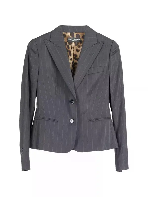 Dolce & Gabbana Striped Button-fastening Blazer