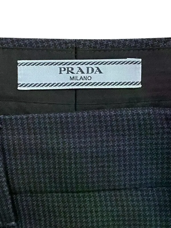 Prada Checked Trousers
