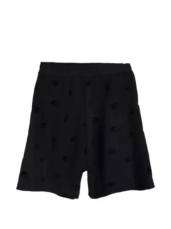 Alexander McQueen Mini Swallow Cotton Shorts
