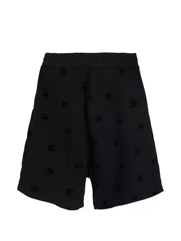 Alexander McQueen Mini Swallow Cotton Shorts