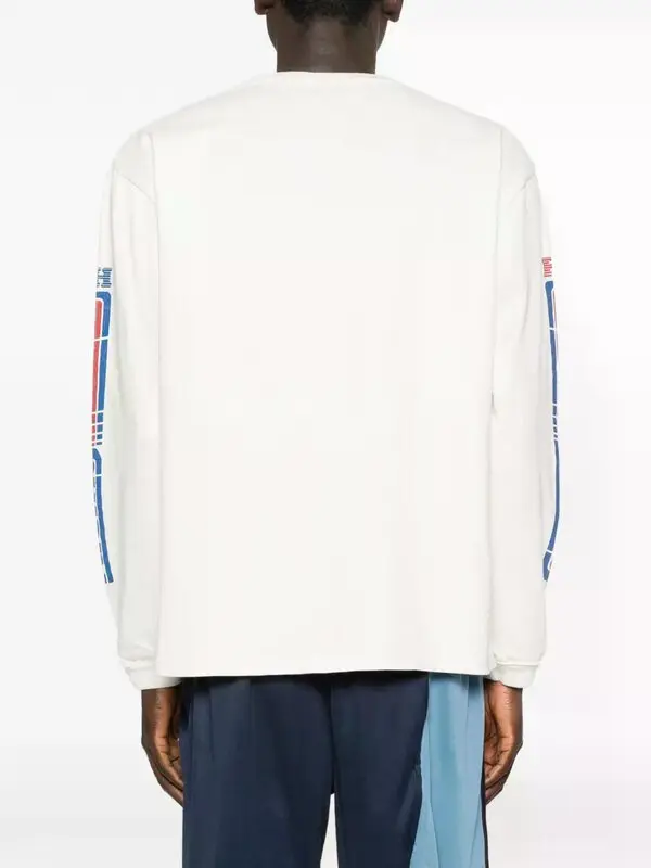Rhude Long-sleeve Logo Sweatshirt - Neutrals