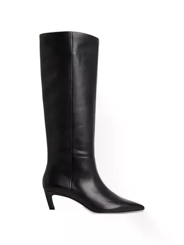 Calvin Klein Kitten-heel Leather Boots
