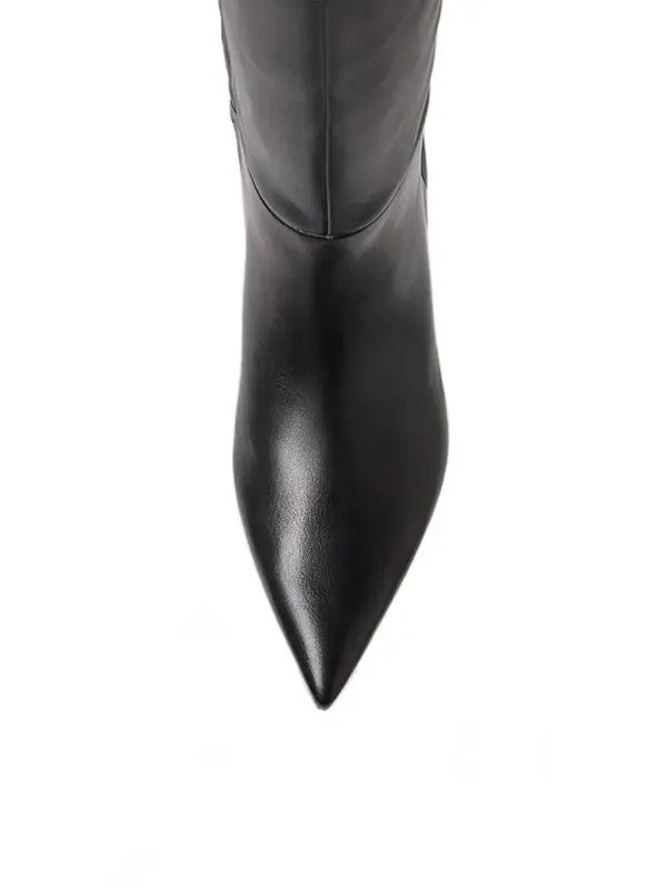 Calvin Klein Kitten-heel Leather Boots