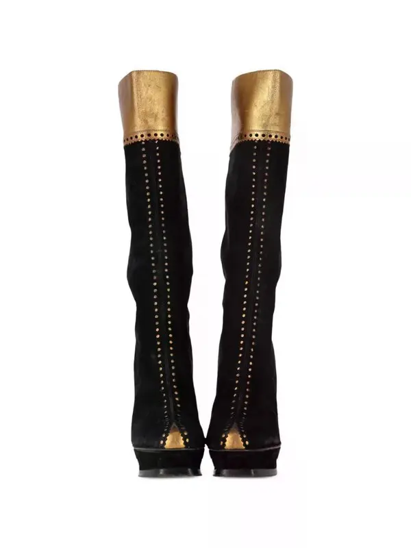 Saint Laurent Panelled Heeled Boots