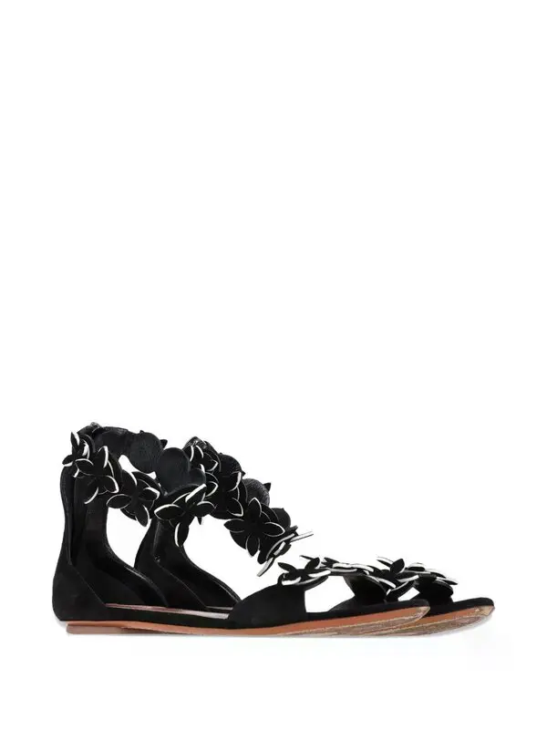 Alaïa Flower-detail Flat Sandals