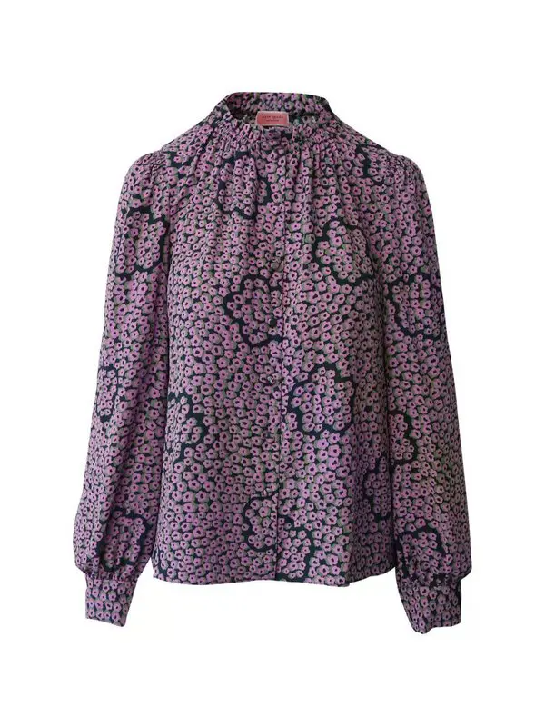 Kate Spade New York Floral-print Silk Blouse