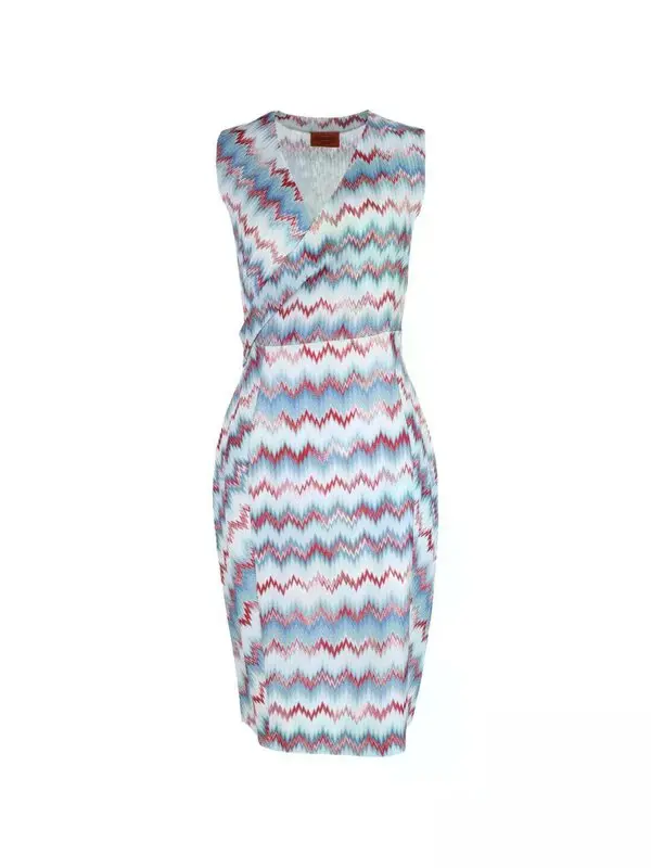 Missoni V-neck Zig Zag Mini Dress