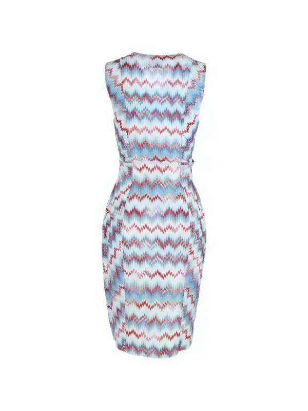Missoni V-neck Zig Zag Mini Dress
