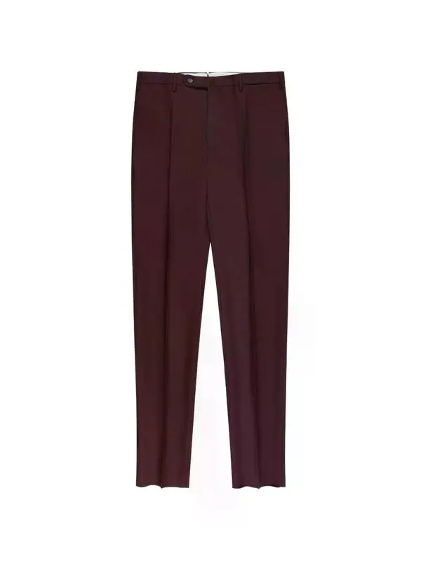 Incotex Twill Trousers - Red