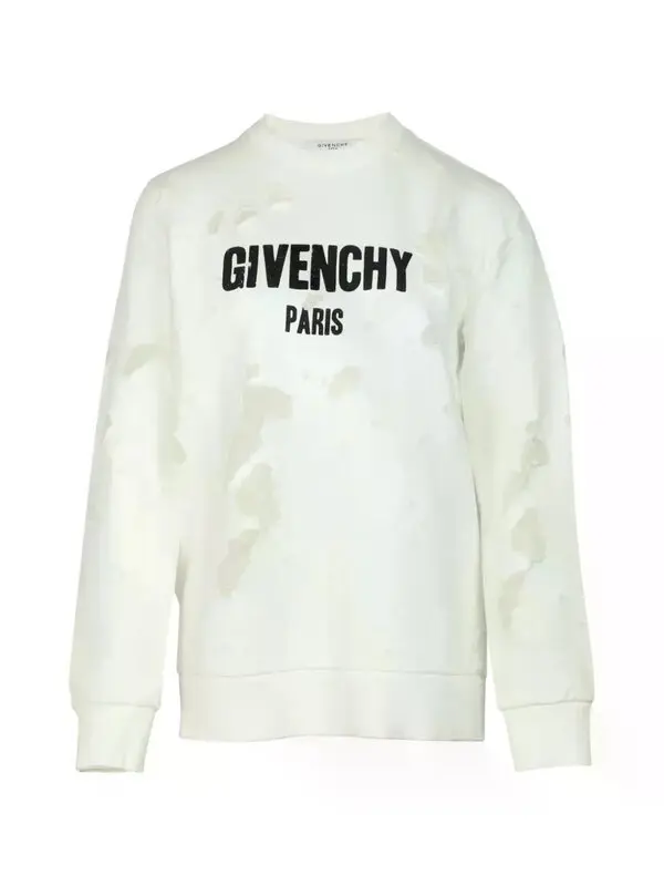 Givenchy Distressed Chest-logo Sweatshirt