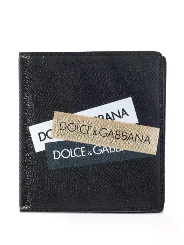 Dolce & Gabbana Bi-fold Leather Wallet - Black