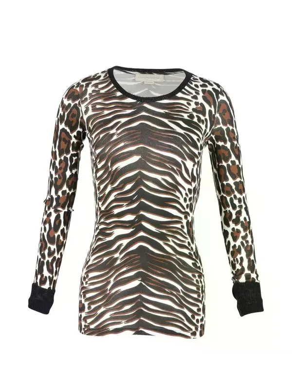 Stella McCartney Animal-print Long-sleeve Top