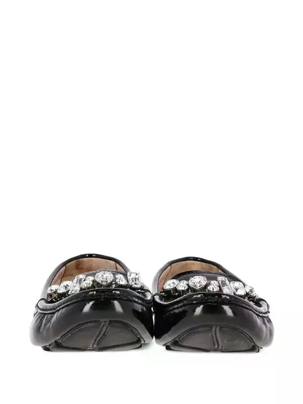 Miu Miu Upper-embellished Leather Loafer