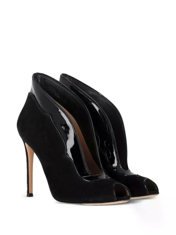 GIANVITO ROSSI Vamp Peep-toe Ankle Boots