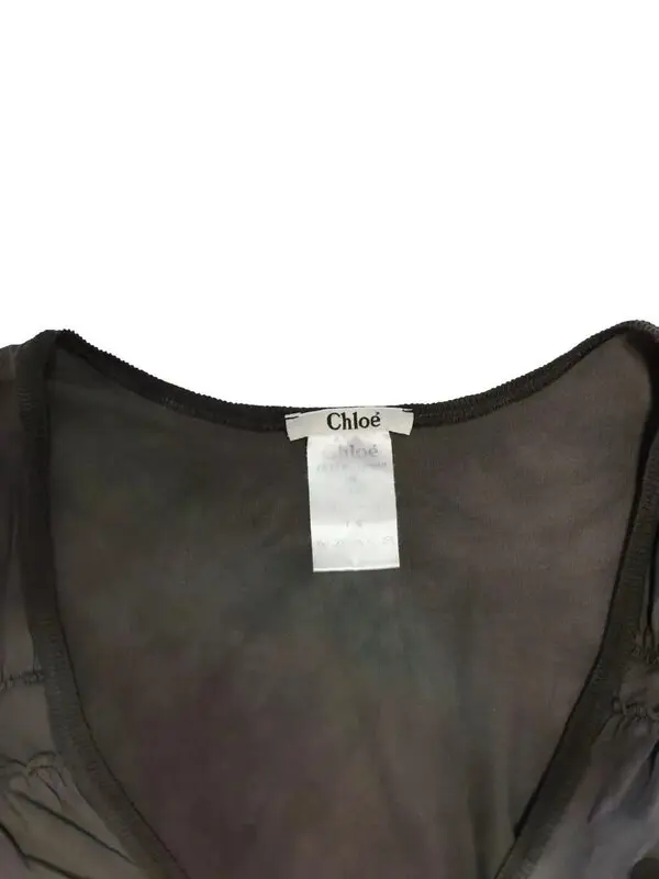 Chloé Gathered-sleeve T-shirt