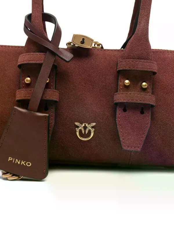 Pinko Suede Bowling Tote Bag