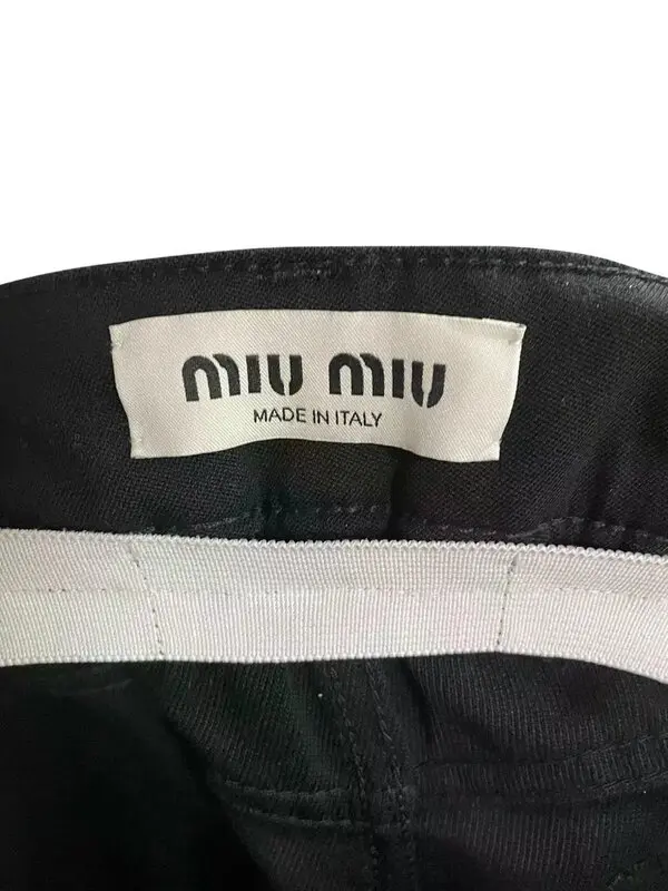 Miu Miu Straight-leg Wool Trousers