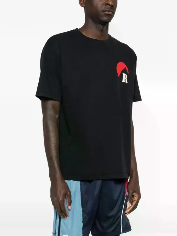 Rhude Logo-graphic T-shirt - Black