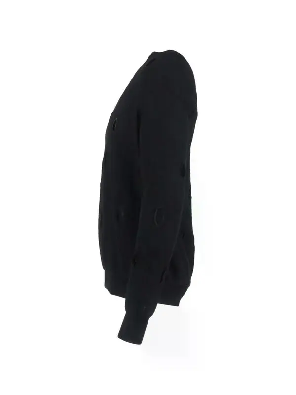 Bottega Veneta Distressed V-neck Sweater