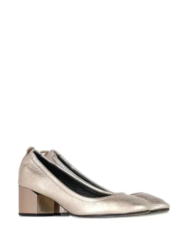 LANVIN Cube Heel Ballerine Pumps