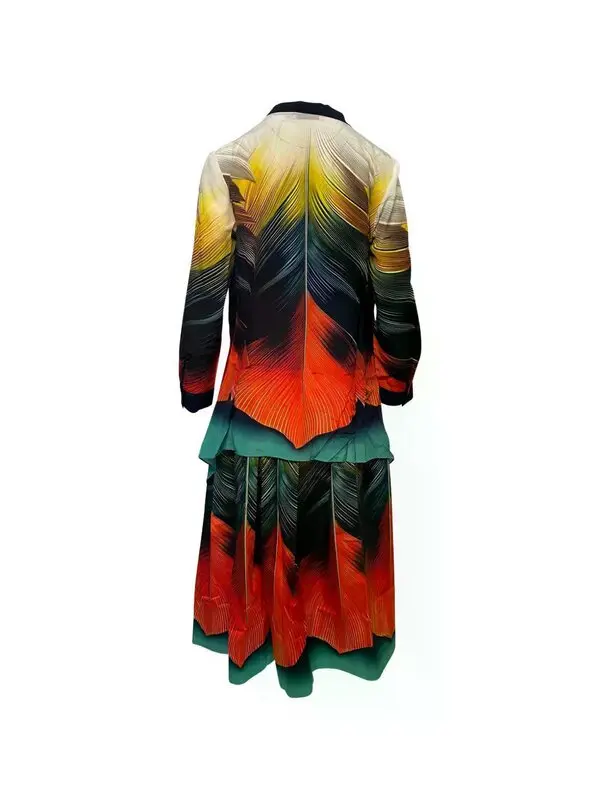 MARY KATRANTZOU Feather-print Shirt