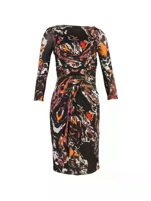 Max Mara Printed Round-neck Dress