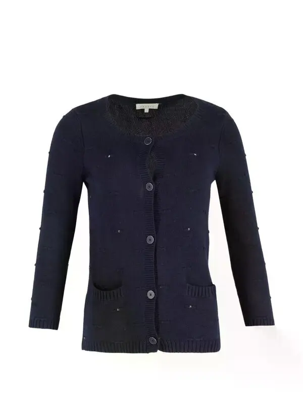 Sandro Studded Button Cotton Cardigan
