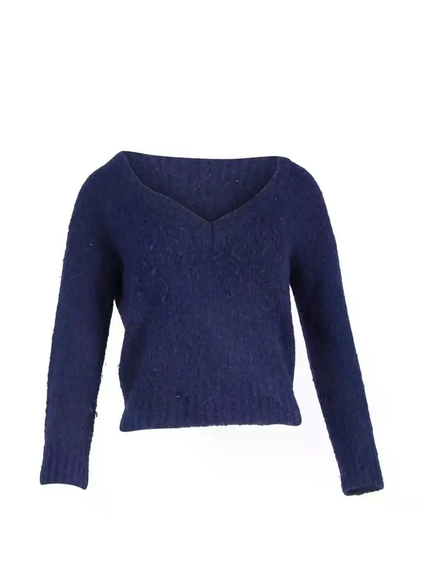 REFORMATION Deep V-neck Alpaca Sweater