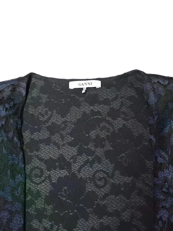 GANNI Lace Wrap Dress