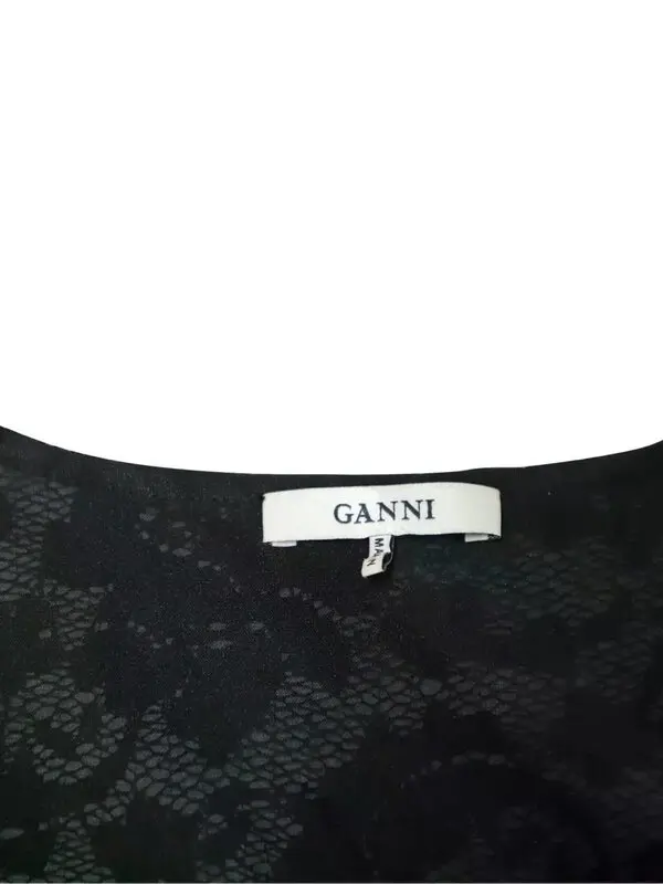 GANNI Lace Wrap Dress