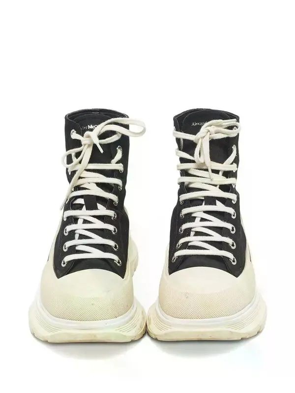 Alexander McQueen Canvas Lace-up Platform Sneakers