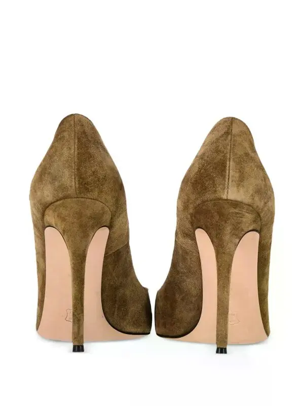 GIANVITO ROSSI Pointed-toe Suede Pumps