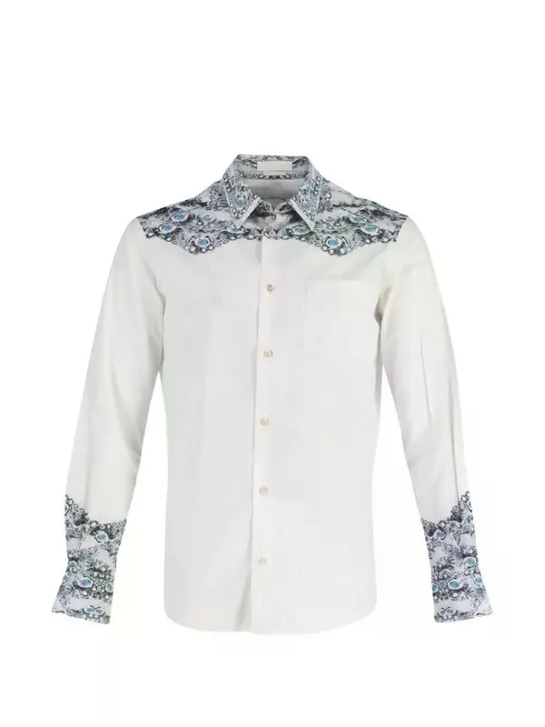 Alexander McQueen Skull Print Button-down Shirt