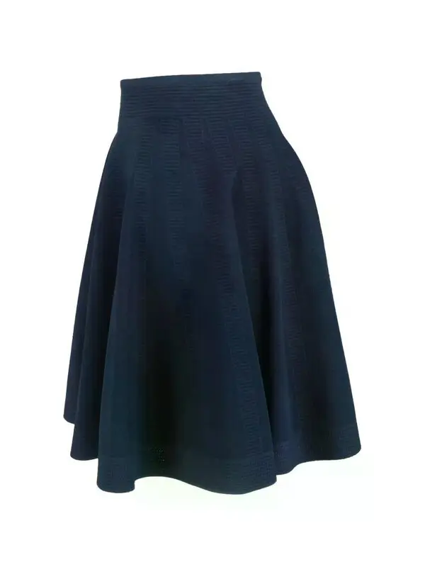 Alaïa Flared A-line Mini Skirt - Blue