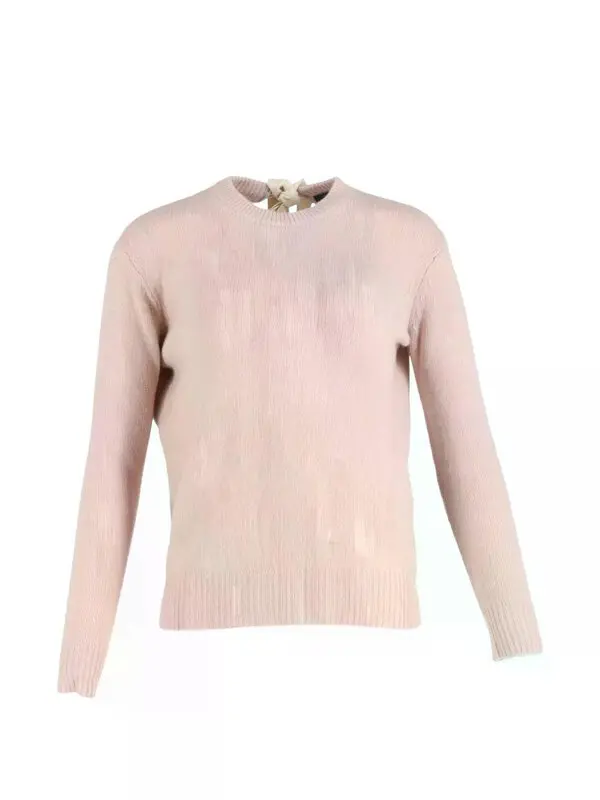 JOSEPH Crew-neck Tie-back Sweater