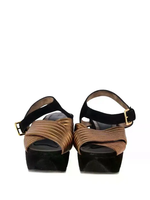 Marni Cross-strap Platform Sandals