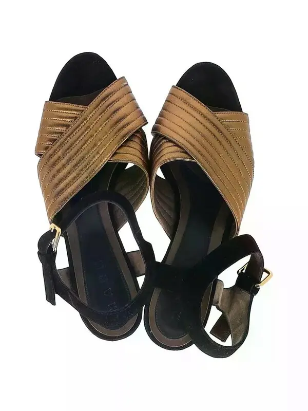 Marni Cross-strap Platform Sandals