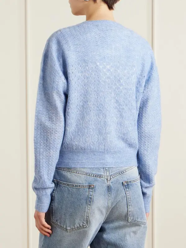 Maria Mcmanus Pointelle-knit Cardigan