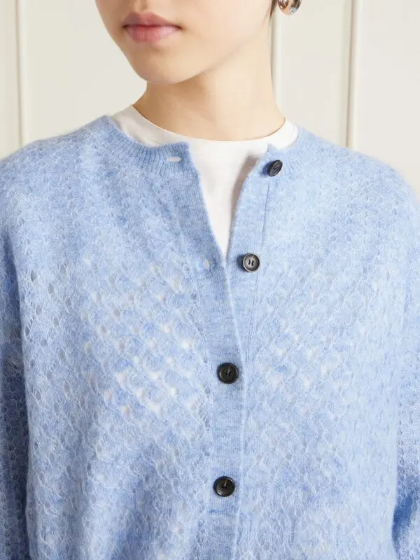 Maria Mcmanus Pointelle-knit Cardigan