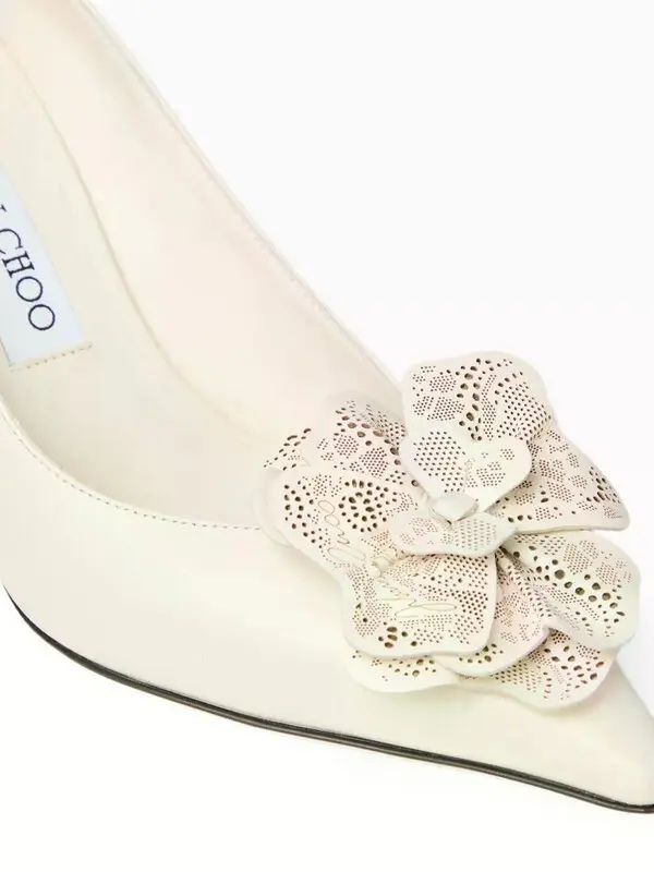 JIMMY CHOO Bomba Mimi 85mm Flower-appliqué Pumps