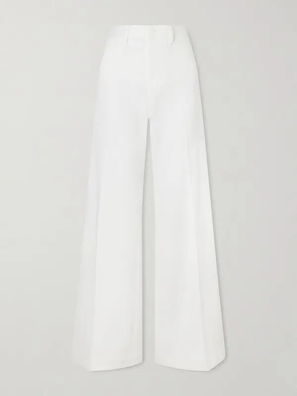 Polo Ralph Lauren Stretch-cotton Twill Wide-leg Trousers