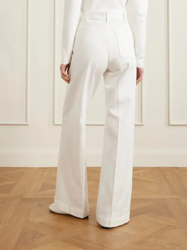 Polo Ralph Lauren Stretch-cotton Twill Wide-leg Trousers
