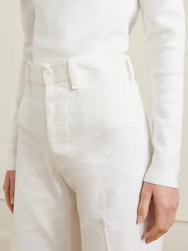 Polo Ralph Lauren Stretch-cotton Twill Wide-leg Trousers