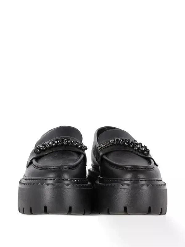 JIMMY CHOO Bryer Leather Loafers