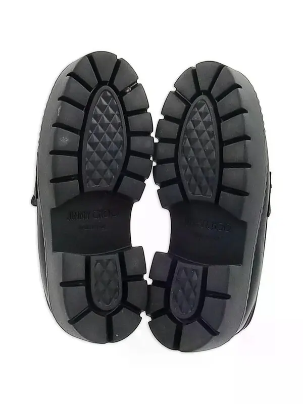 JIMMY CHOO Bryer Leather Loafers