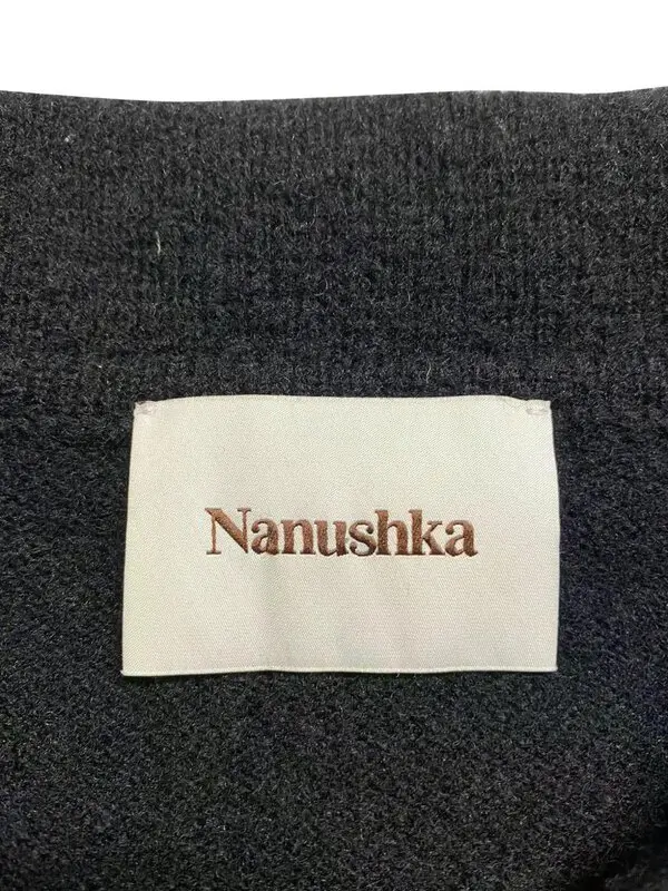 Nanushka V-neck Dress With Collar And Long Sleeves